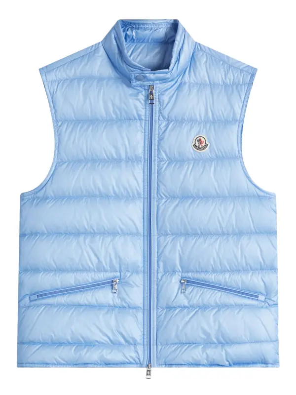 Moncler Longue Saison Gui Vest - Blue