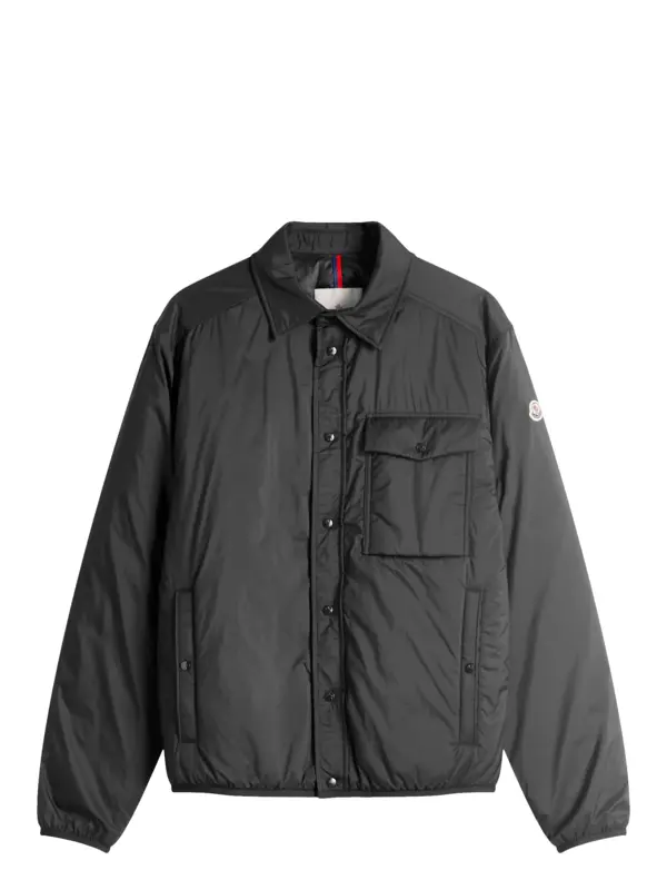 Moncler Recycled Longue Saison Opaque Arpont Shirt Jacket - Black