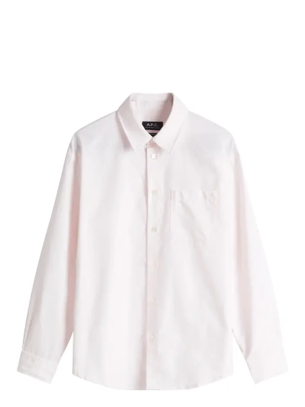 A.p.c. Brodee Boyfriend Shirt - Pale Pink