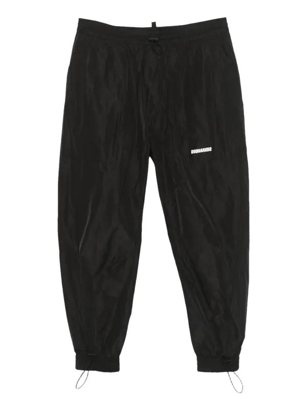 Dsquared2 Track-pants In Tessuto Tecnico - Black