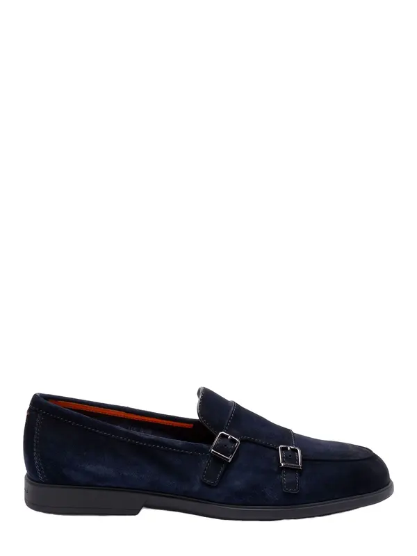 Santoni Suede Loafers - Blue