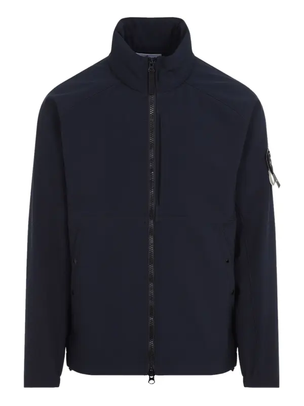 Stone Island Compass-motif Jacket - Blue