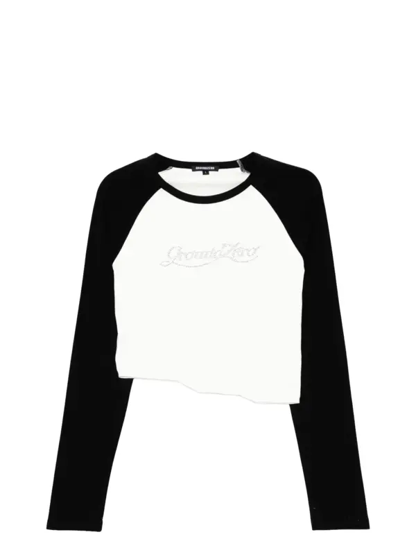 GROUND ZERO Crystal-embellished T-shirt - White
