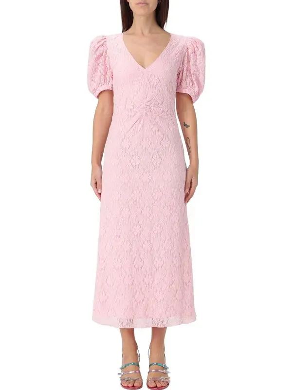 Remain Birger Christensen Midi Dress - Pink