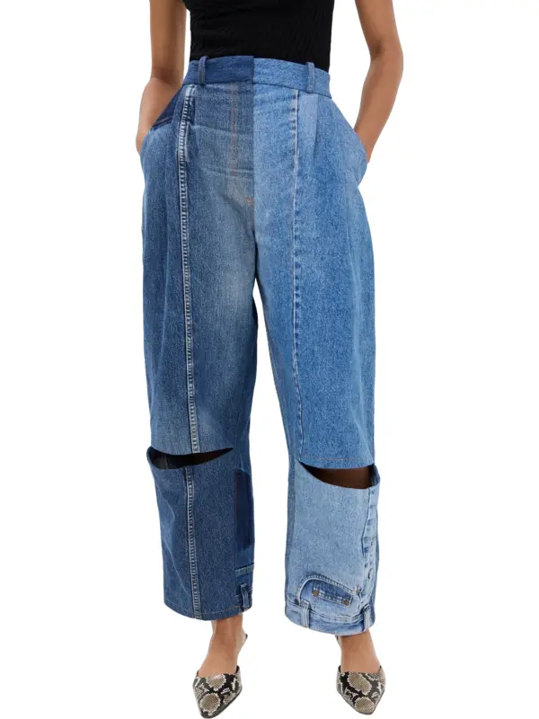 A.W.A.K.E. Mode Upcycled Denim Jeans - Blue