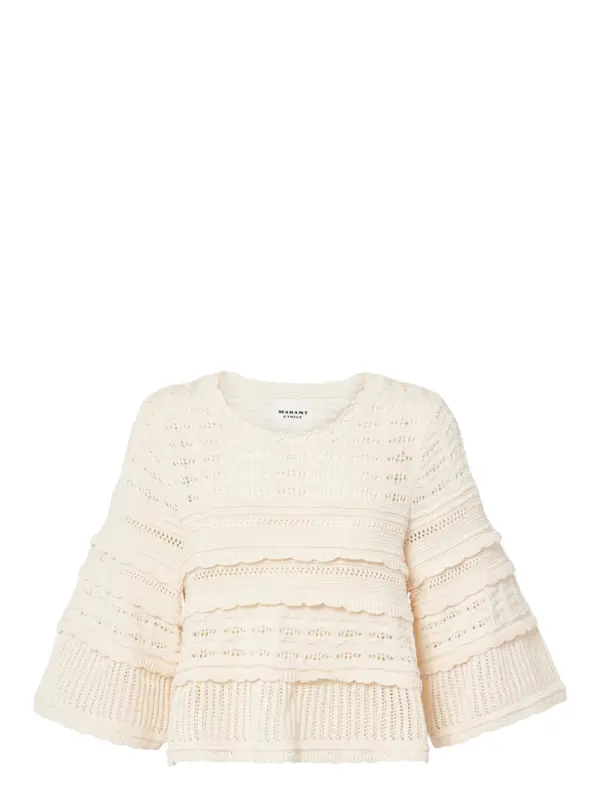 MARANT ETOILE Azelia Cotton Sweater - White