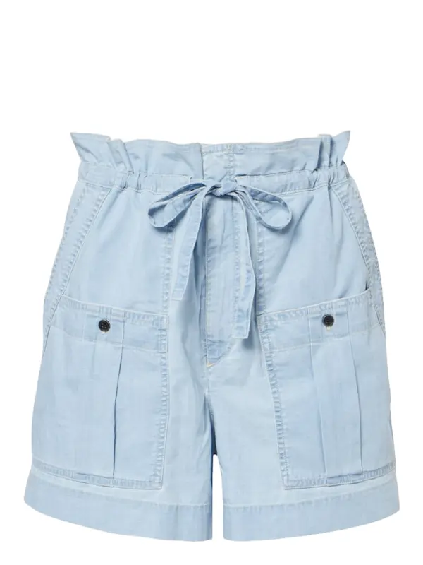 MARANT ETOILE Valdina Cotton Shorts - Blue