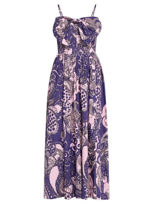 Love The Label Dolcia Midi Dress - Rolling Winds Print