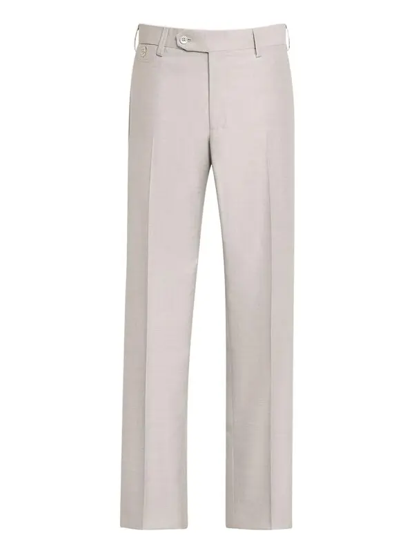 Stefano Ricci Wool And Silk Five-pocket Trousers - Light Grey