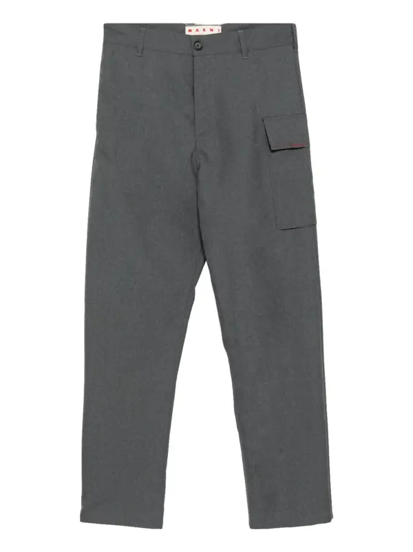 Marni Straight-leg Cargo Trousers - Grey