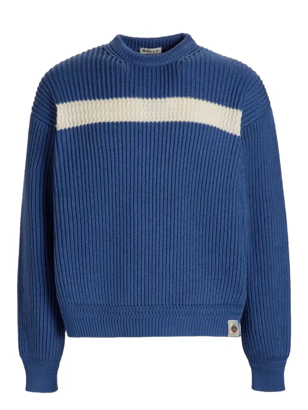 Bally Crew Neck Sweater - Blue