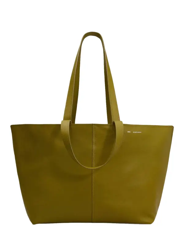 Ami Leather Tote Bag - Green