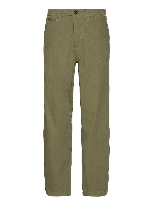 All Saints Warden Trousers - Faded Khaki Green