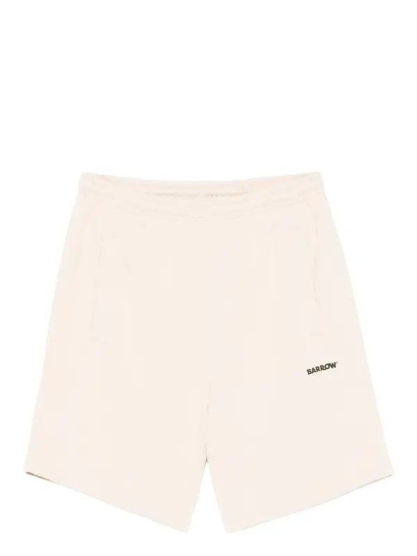 BARROW Logo-print Shorts - Neutrals