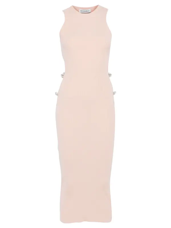Mach & Mach Bow-detail Dress - Neutrals