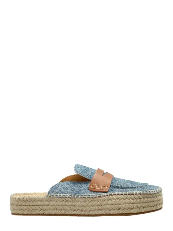 JW Anderson Denim Espadrille Loafers - Blue