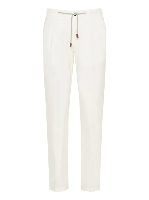 Eleventy Straight-leg Trousers - White