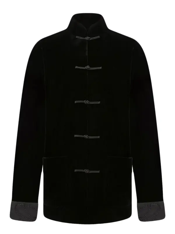 Shanghai Tang Velvet Jacket - Black