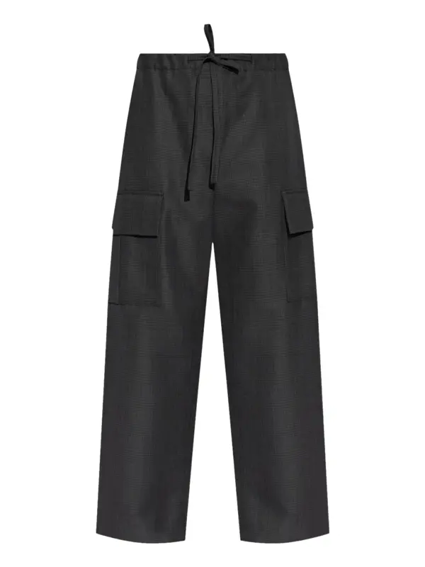 Alexander McQueen Wide-leg Trousers - Black