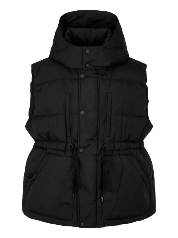 STUDIO TOMBOY Drawstring-waist Down Vest - Black