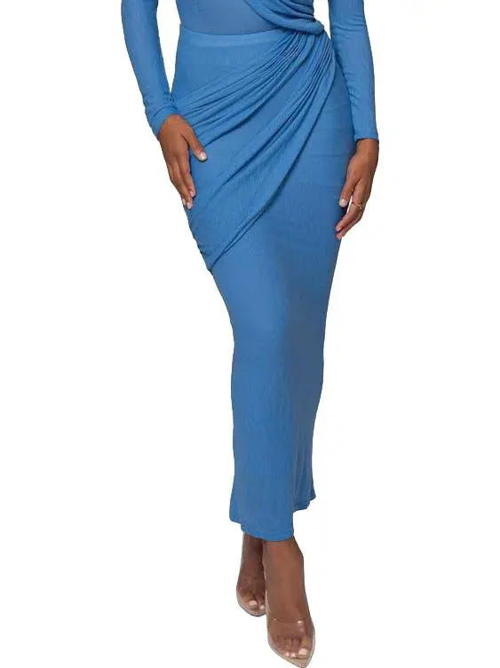 JLUXLABEL Paradise Hills Maxi Skirt - Blue