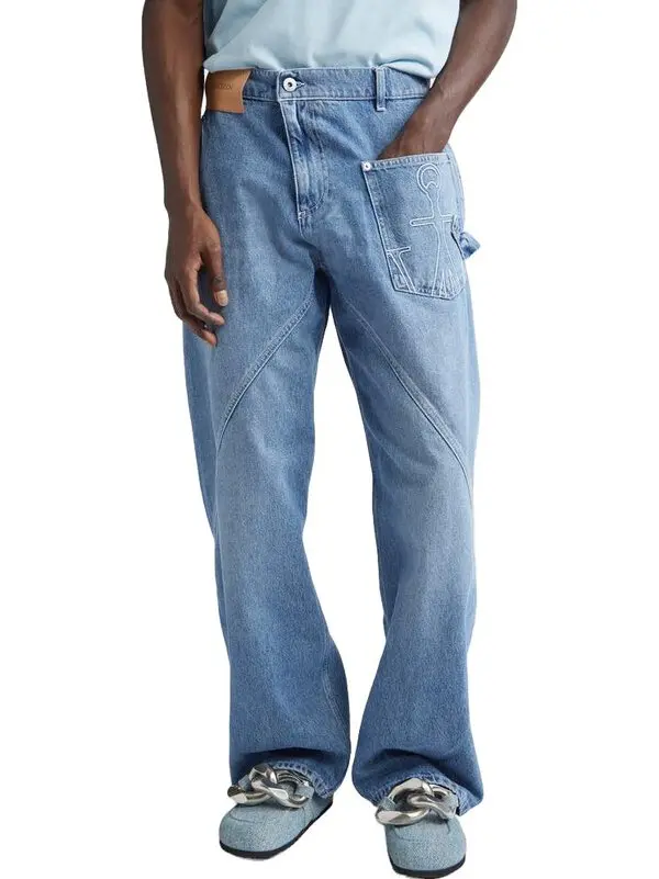 JW Anderson Twisted Workwear Jeans - Light Blue