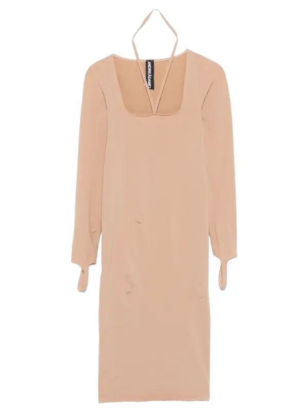 ANDREĀDAMO Sculpting Jersey Midi Dress - Neutrals