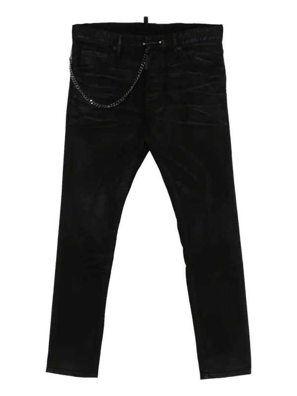 Dsquared2 Chain-detailed Trousers - Black