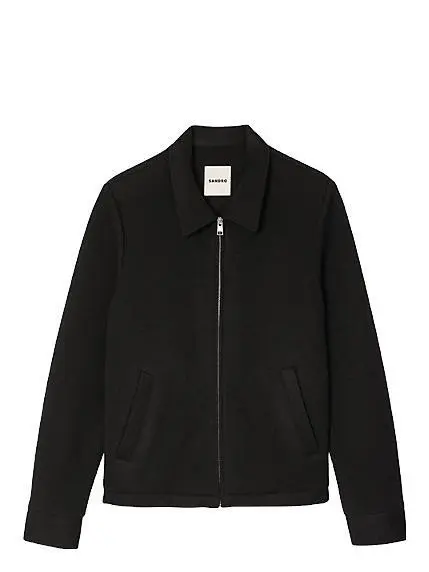 Sandro Long-sleeve Knitted Jacket - Noir / Gris