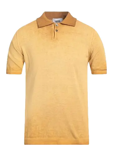 Alpha Studio Military Cotton Sweater - Yellow