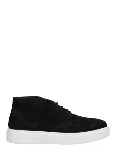 DOUCAL'S Leather Ankle Boots - Black