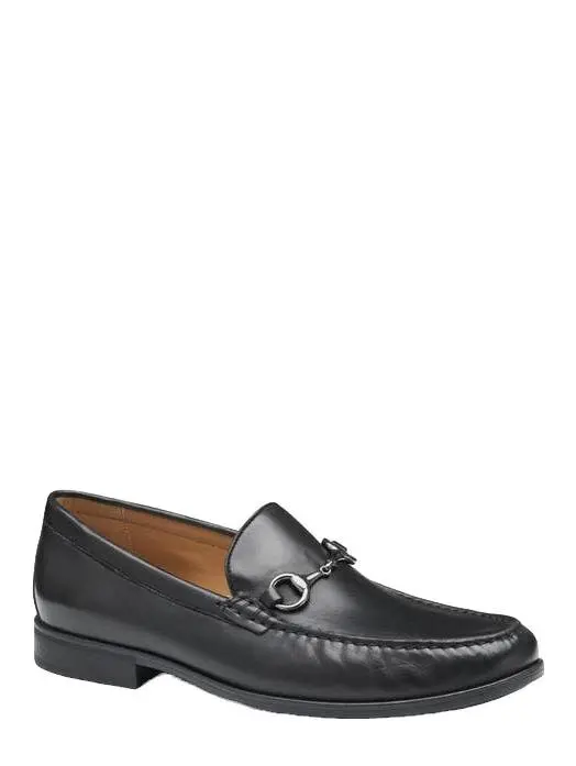 Johnston & Murphy Harrison Bit Loafer - Black Glove Leather