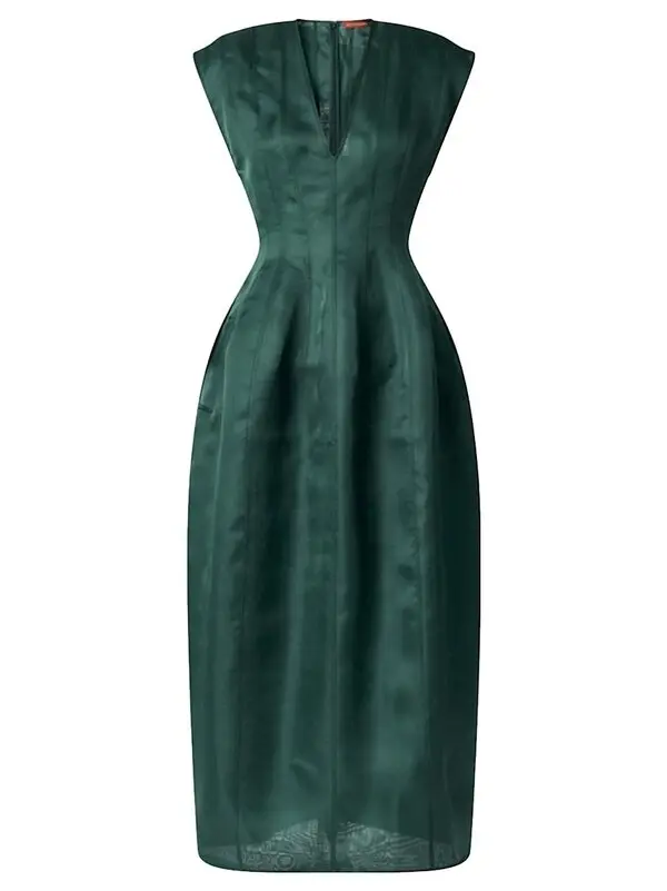 Altuzarra Bichette Paneled Midi Dress - Monstera