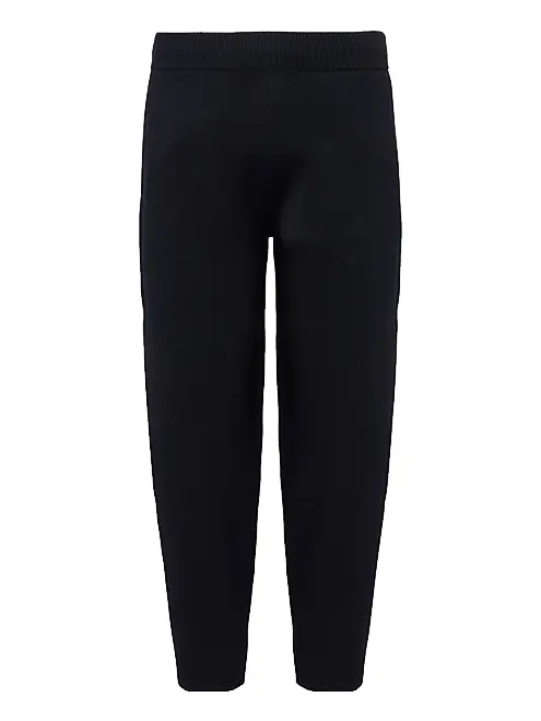 Dunhill Two-slip-pocketstapered-leg Relaxed-fit Cotton And Cashmere-blend Jogging Bottoms - House Navy