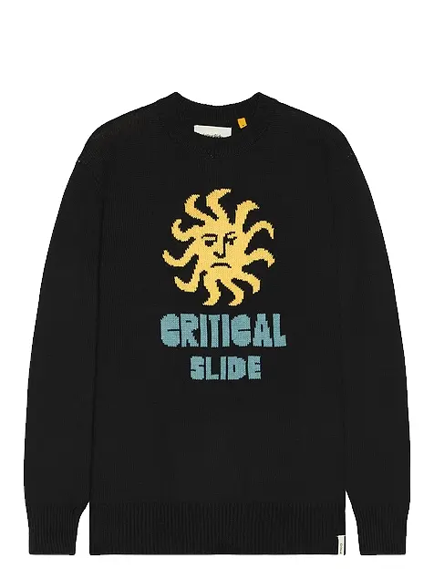CRITICAL SLIDE Morning Crew Knit - Black