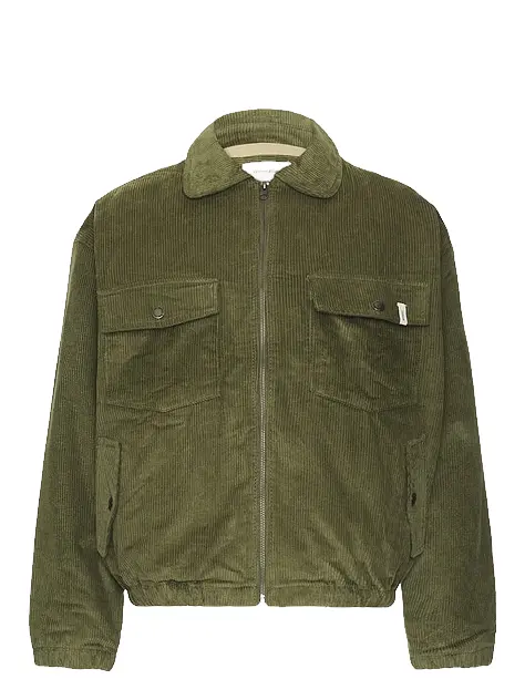 CRITICAL SLIDE Blackbird Cord Jacket - Olive