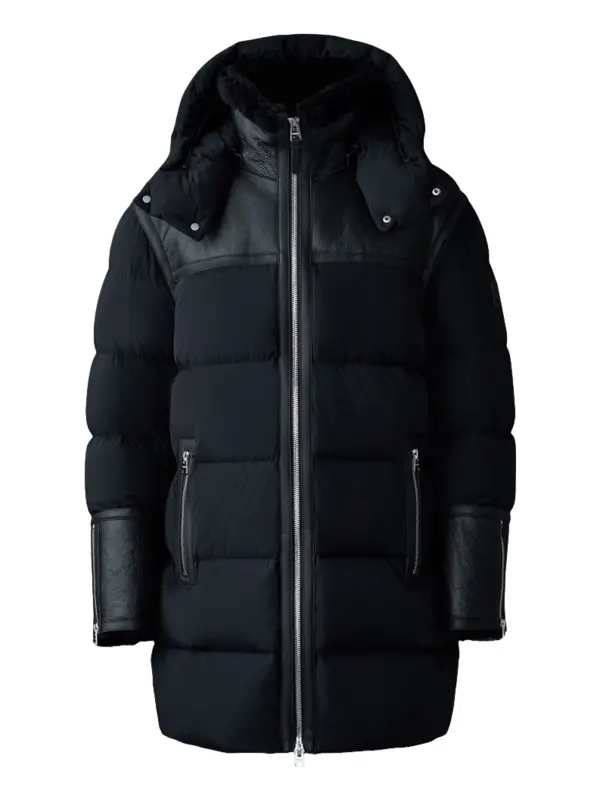 Mackage Nicholas Mixed-media Shearling Down Parka - Black