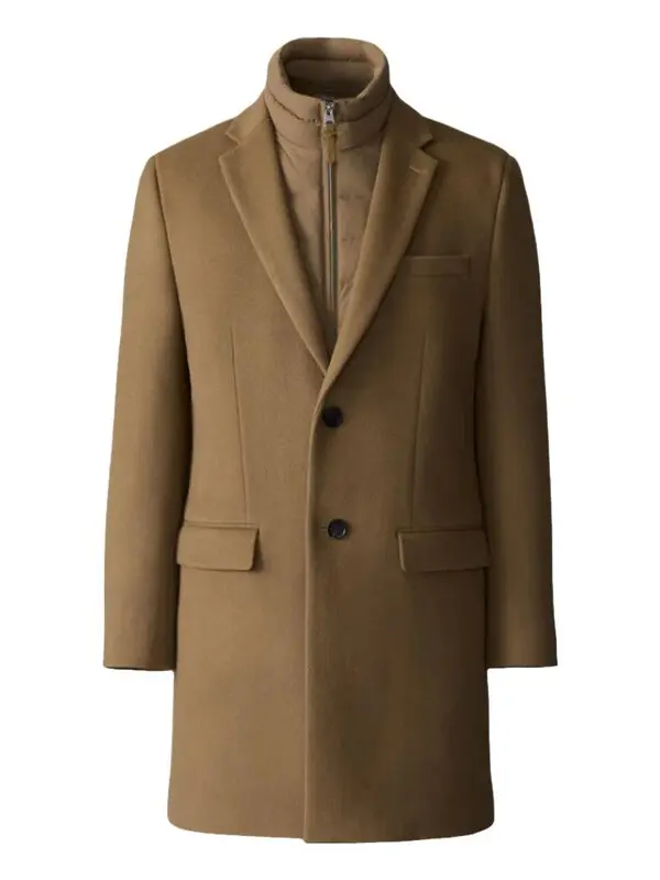 Mackage Skai-slb 3-in-1 Wool Coat With Removable Down Liner - Otter