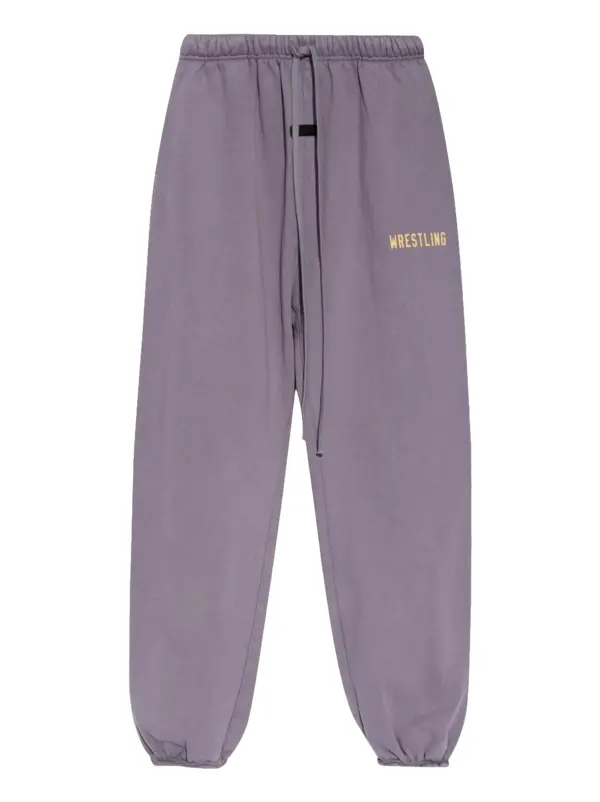 Fear Of God Logo-print Track Pants - Purple