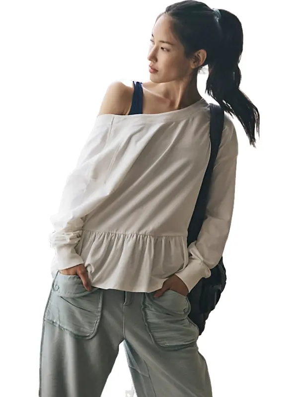 Free People Play Nice Layer Top - White