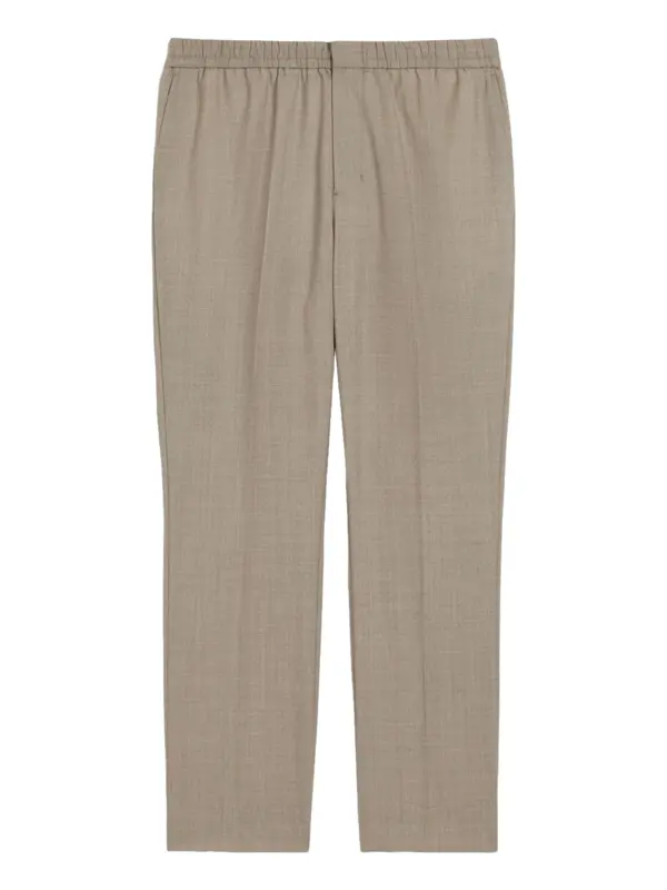 Ami Elasticated-waist Trousers - Brown