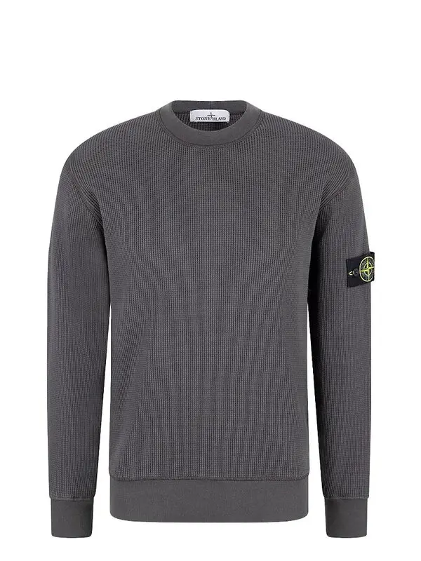 Stone Island Logo Sweatshirt - Charcoal