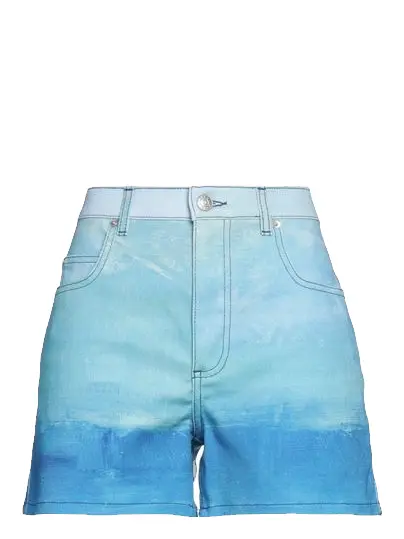 Marni Denim Tie-dyed Shorts - Blue