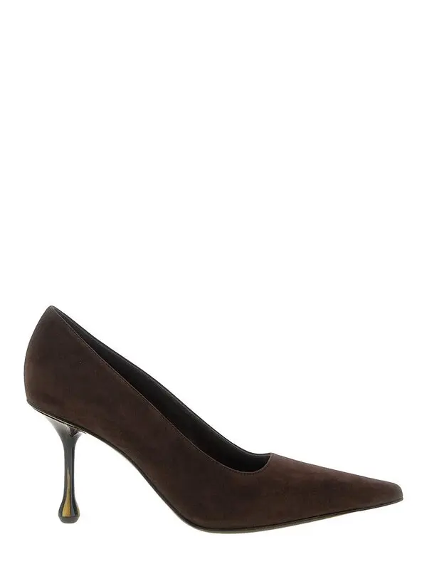 JIMMY CHOO Ixia Suede Pumps - Brown