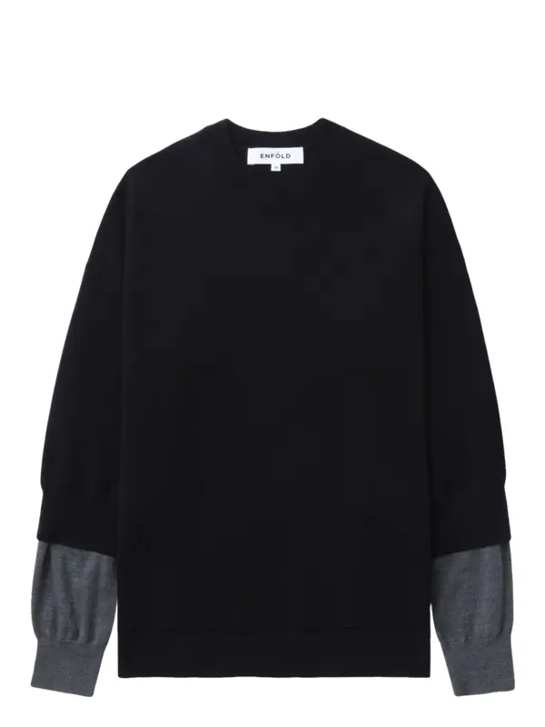ENFOLD Wool Sweater - Blue
