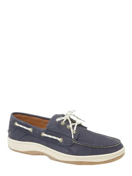 Sperry Billfish™ 3-eye Boat Shoe - Navy Leather Nubuck