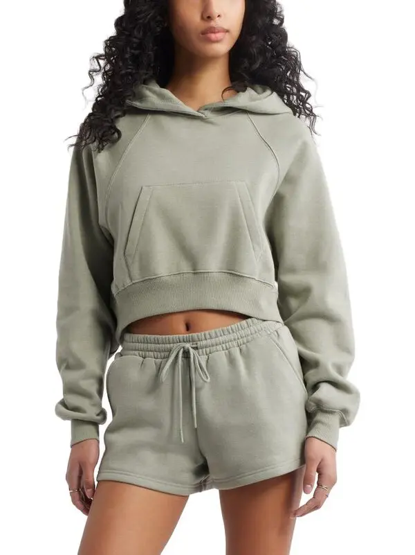 Bp. Crop Hoodie - Green Halo