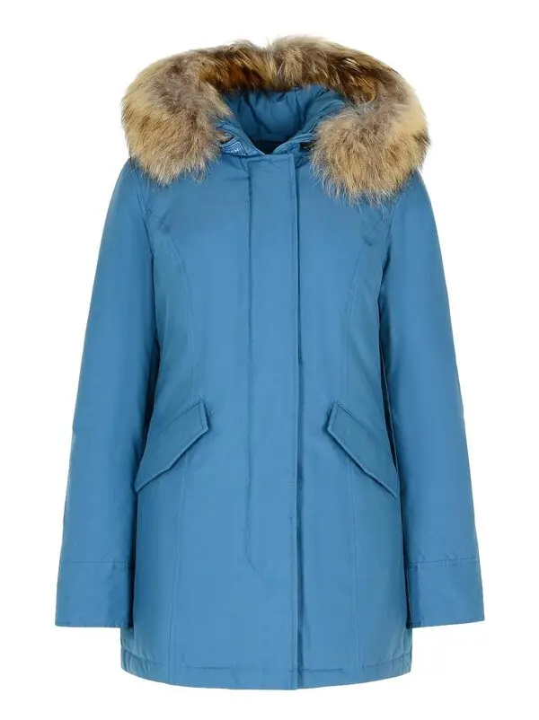 Woolrich Artic Light Cotton Blend Parka - Blue