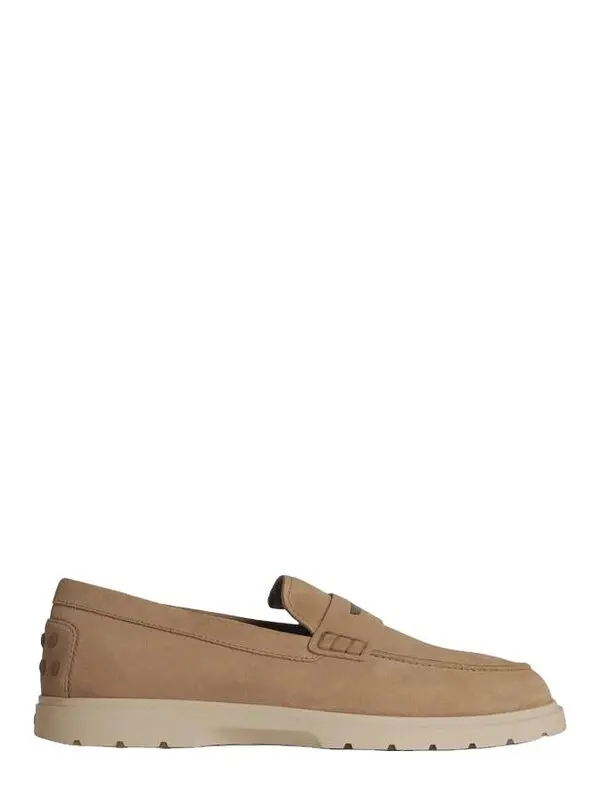TOD'S Suede Loafers - Beige