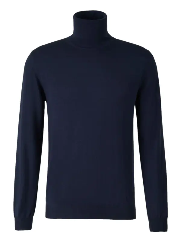 ZANONE Turtleneck Pullover - Blue